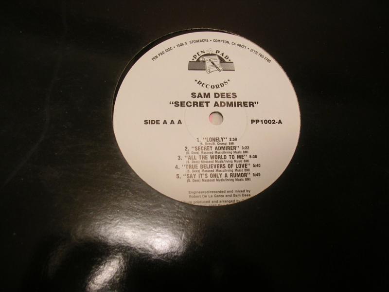 SAM DEES/SECRET ADMIRER レコード通販・買取はサウンドファインダー