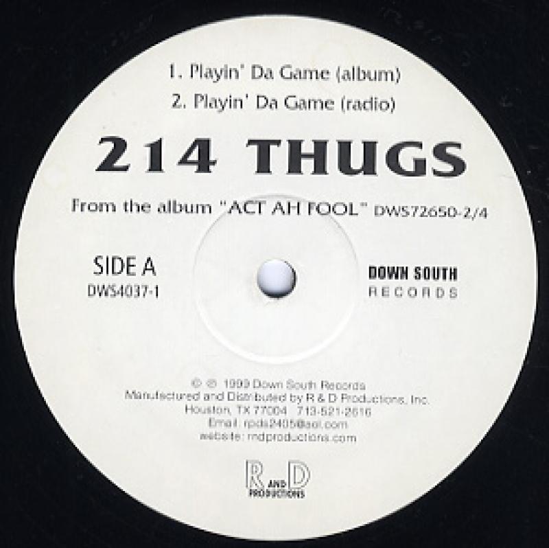 214 THUGS/PLAYIN DA GAME / Throw It Up レコード通販・買取はサウンドファインダー