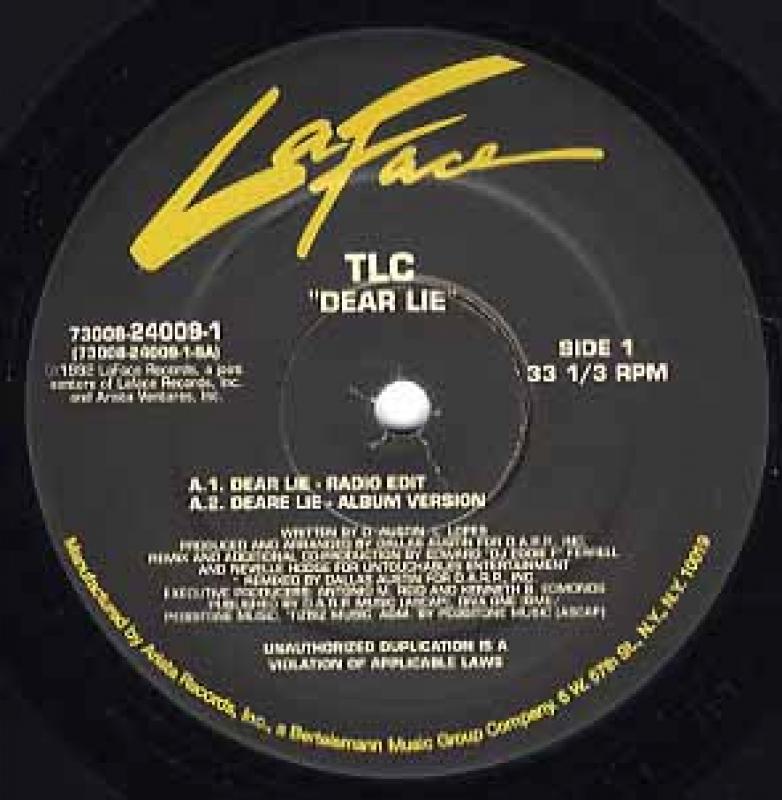 TLC/DEAR LIE / SLEIGH RIDE レコード通販・買取はサウンドファインダー