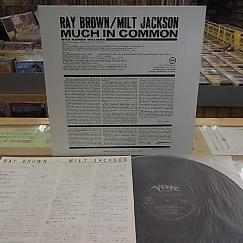 RAY BROWN/MILT JACKSON/MUCH IN COMMON レコード通販・買取はサウンドファインダー