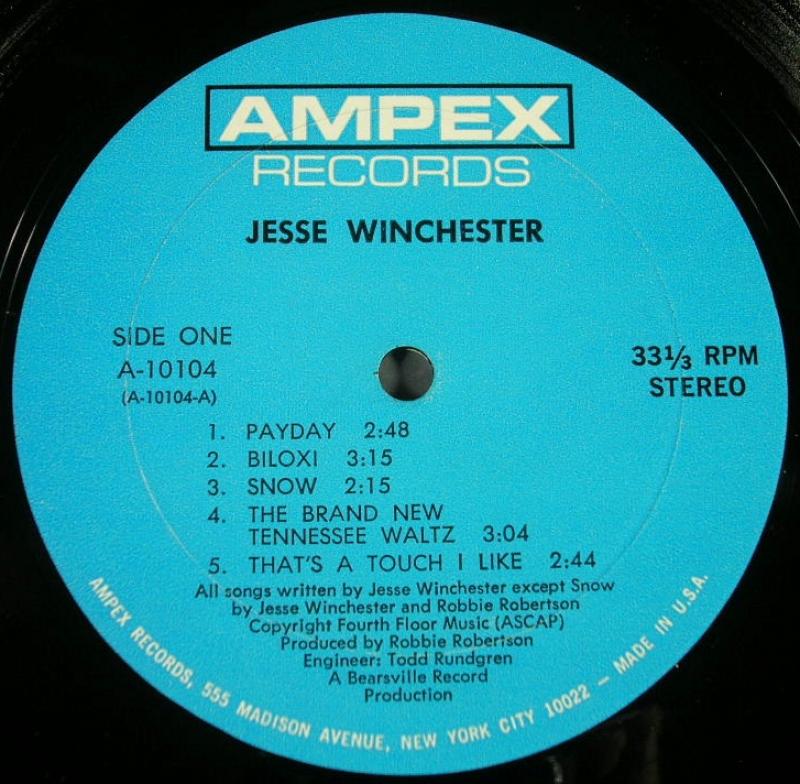 Jesse Winchester /Jesse Winchester レコード通販・買取はサウンドファインダー