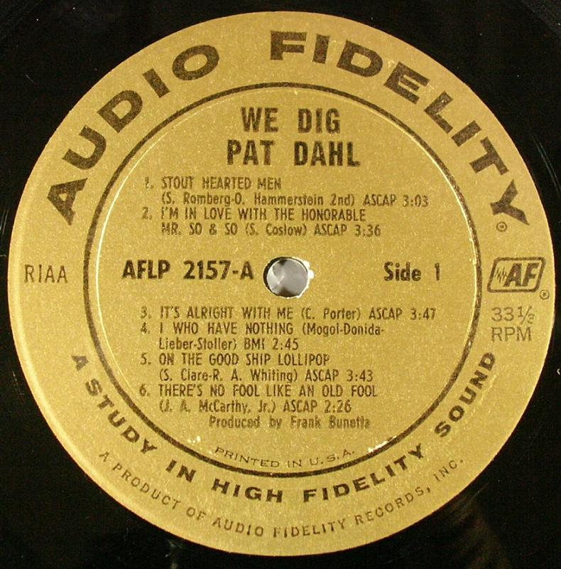 Pat Dahl /We Dig Pat Dahl レコード通販・買取はサウンドファインダー