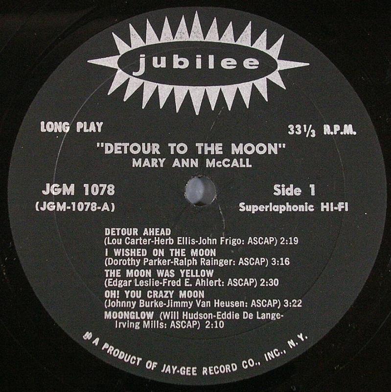 Mary Ann McCall /Detour To The Moon レコード通販・買取はサウンドファインダー