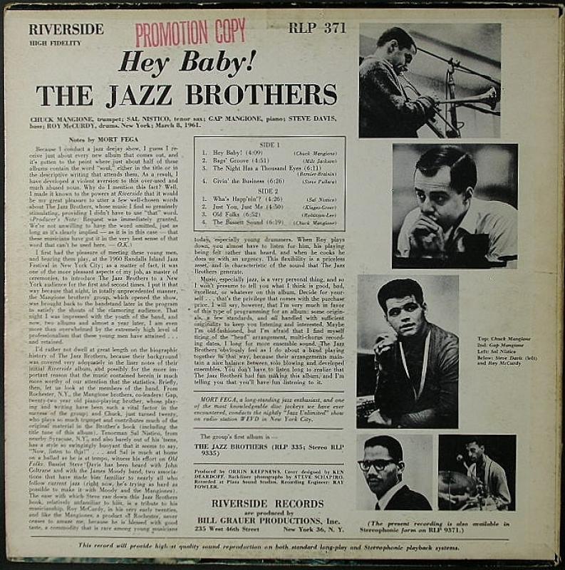 Jazz Brothers /Hey Baby! レコード通販・買取はサウンドファインダー