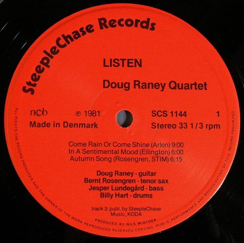 Doug Raney /Listen レコード通販・買取はサウンドファインダー