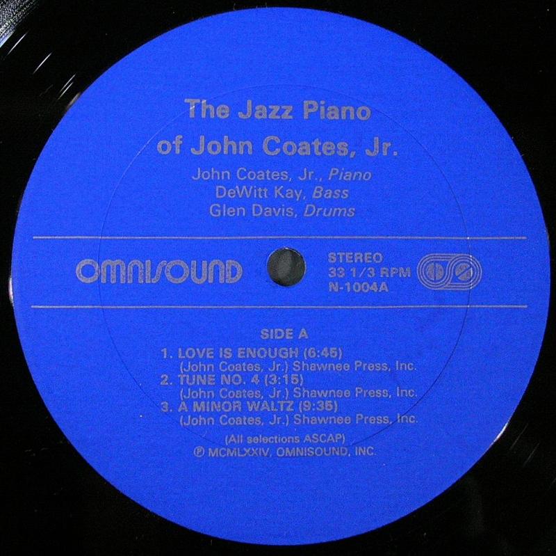 John Coates, Jr /The Jazz Piano Of John Coates, Jr レコード通販・買取はサウンドファインダー