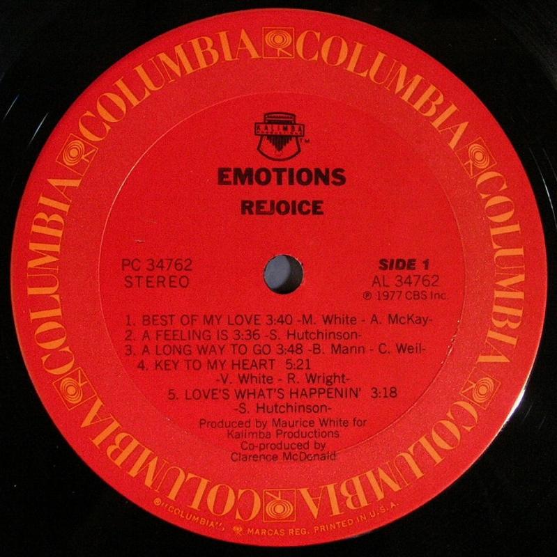 Emotions /Rejoice レコード通販・買取はサウンドファインダー
