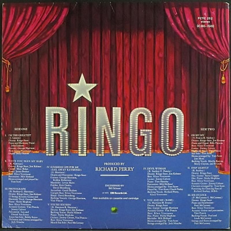 Ringo Starr /Ringo レコード・CD通販のサウンドファインダー