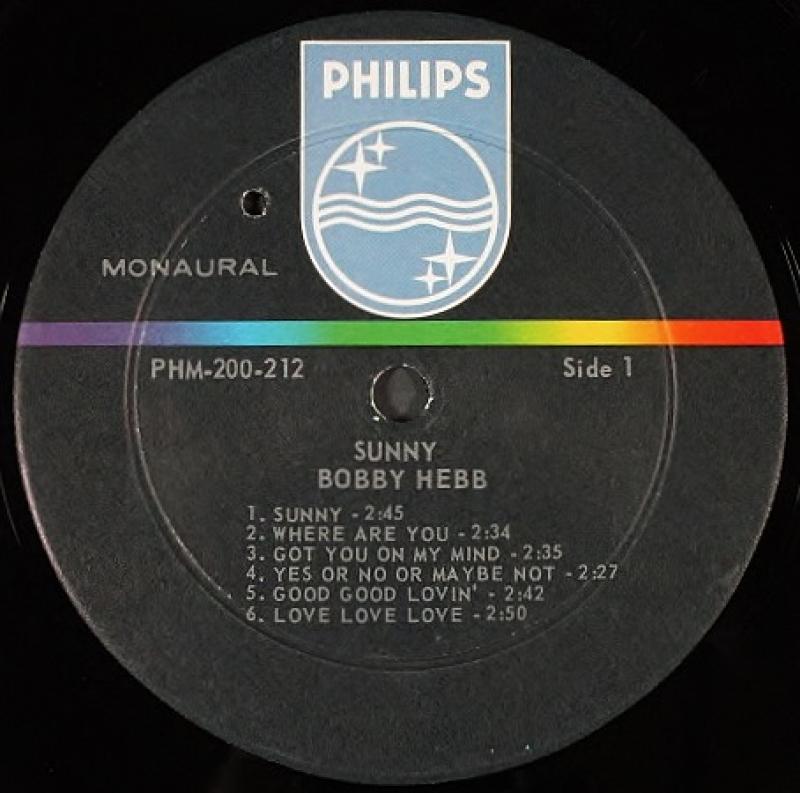 Bobby Hebb /Sunny By Bobby Hebb レコード通販・買取はサウンドファインダー