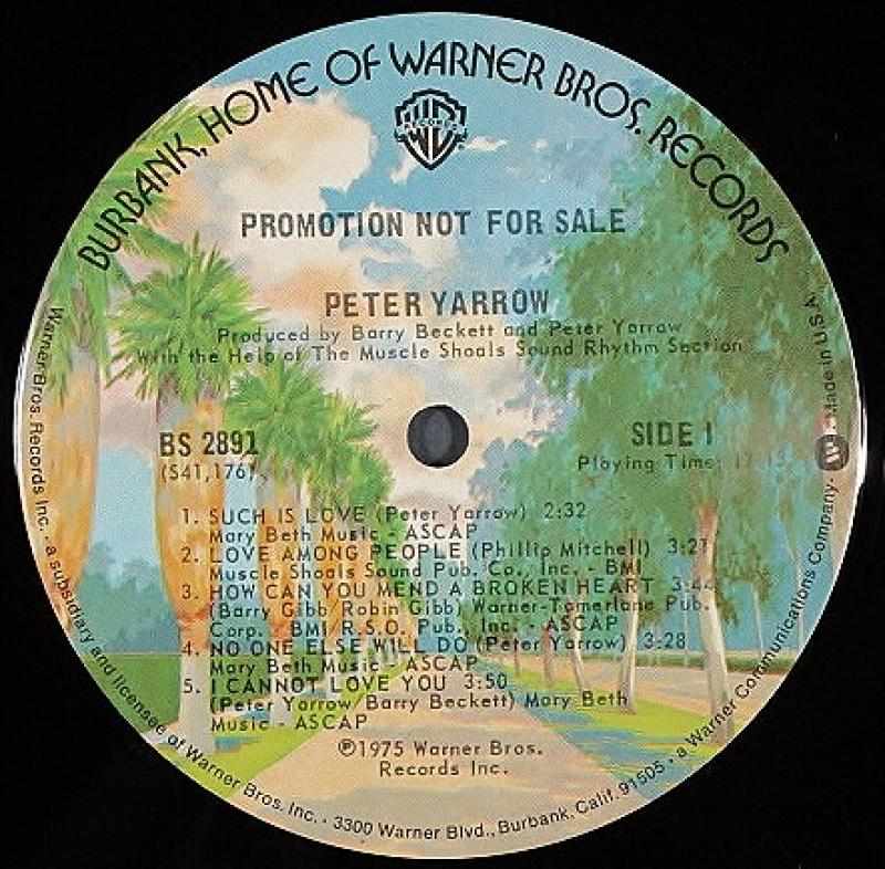 Peter Yarrow /Love Songs レコード通販・買取はサウンドファインダー