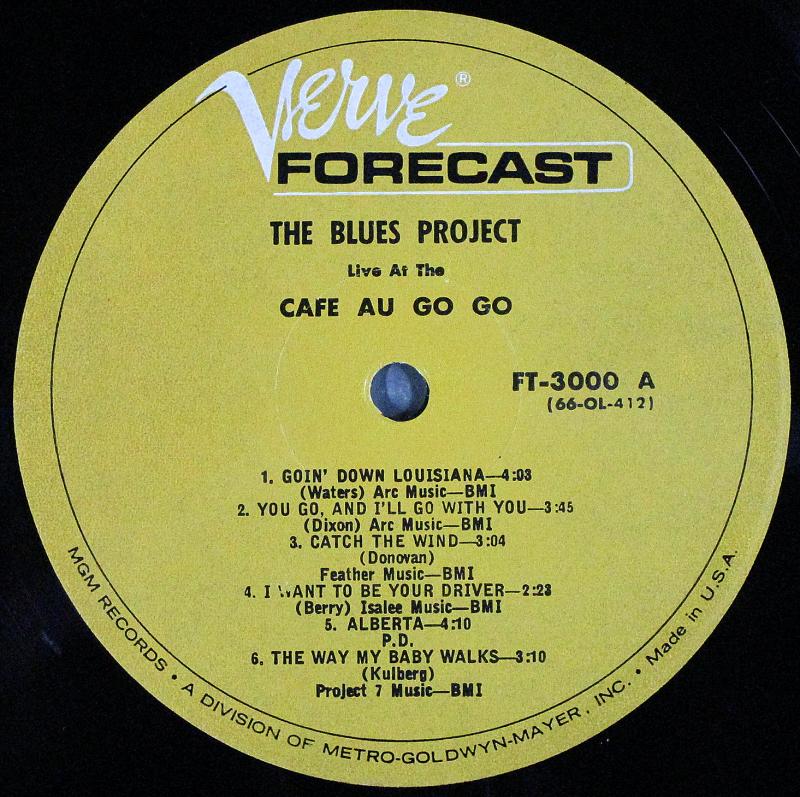 Blues Project/Live At The Cafe Au Go Go レコード通販・買取はサウンドファインダー