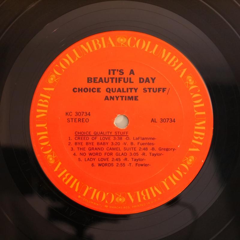 IT'S A BEAUTIFUL DAY /CHOICE QUALITY STUFF/ANYTIME レコード通販・買取はサウンドファインダー