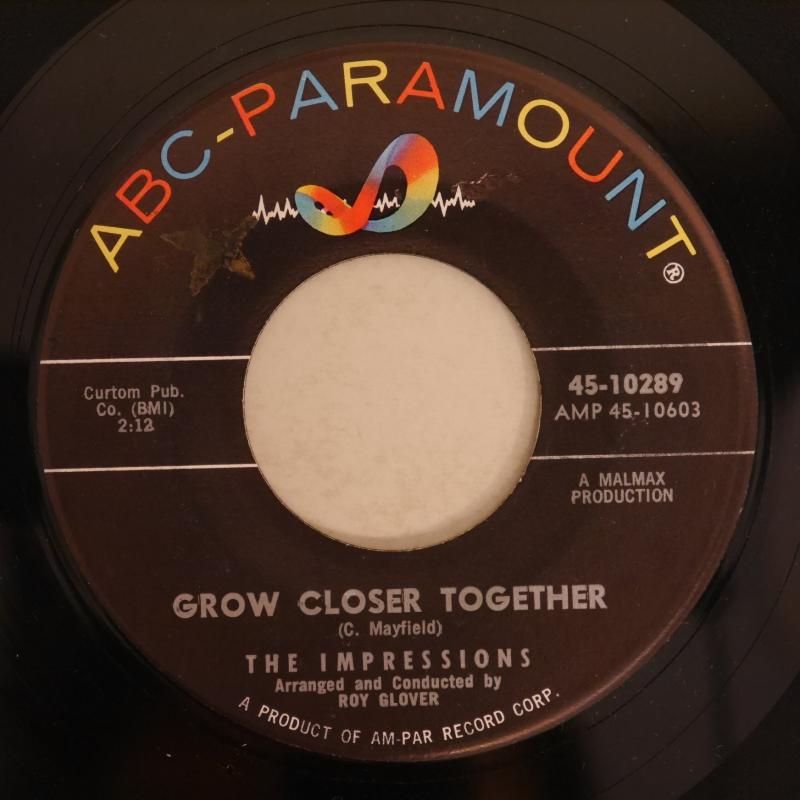 THE IMPRESSIONS/GROW CLOSER TOGETHER レコード通販・買取はサウンドファインダー