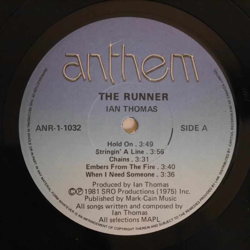 IAN THOMAS/The Runner レコード通販・買取はサウンドファインダー