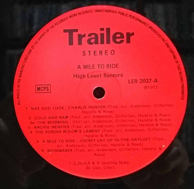 THE HIGH LEVEL RANTERS/A Mile To Ride レコード通販・買取はサウンドファインダー