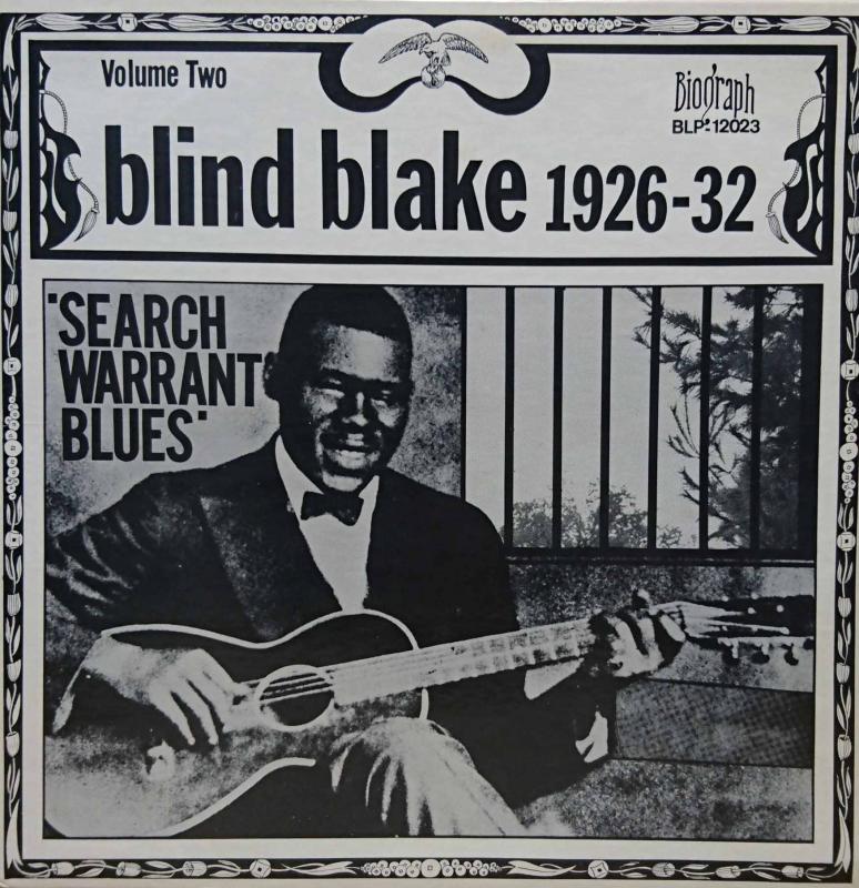 BLIND BLAKE/1926-32 Search Warrant Blues Volume Two レコード通販・買取はサウンドファインダー